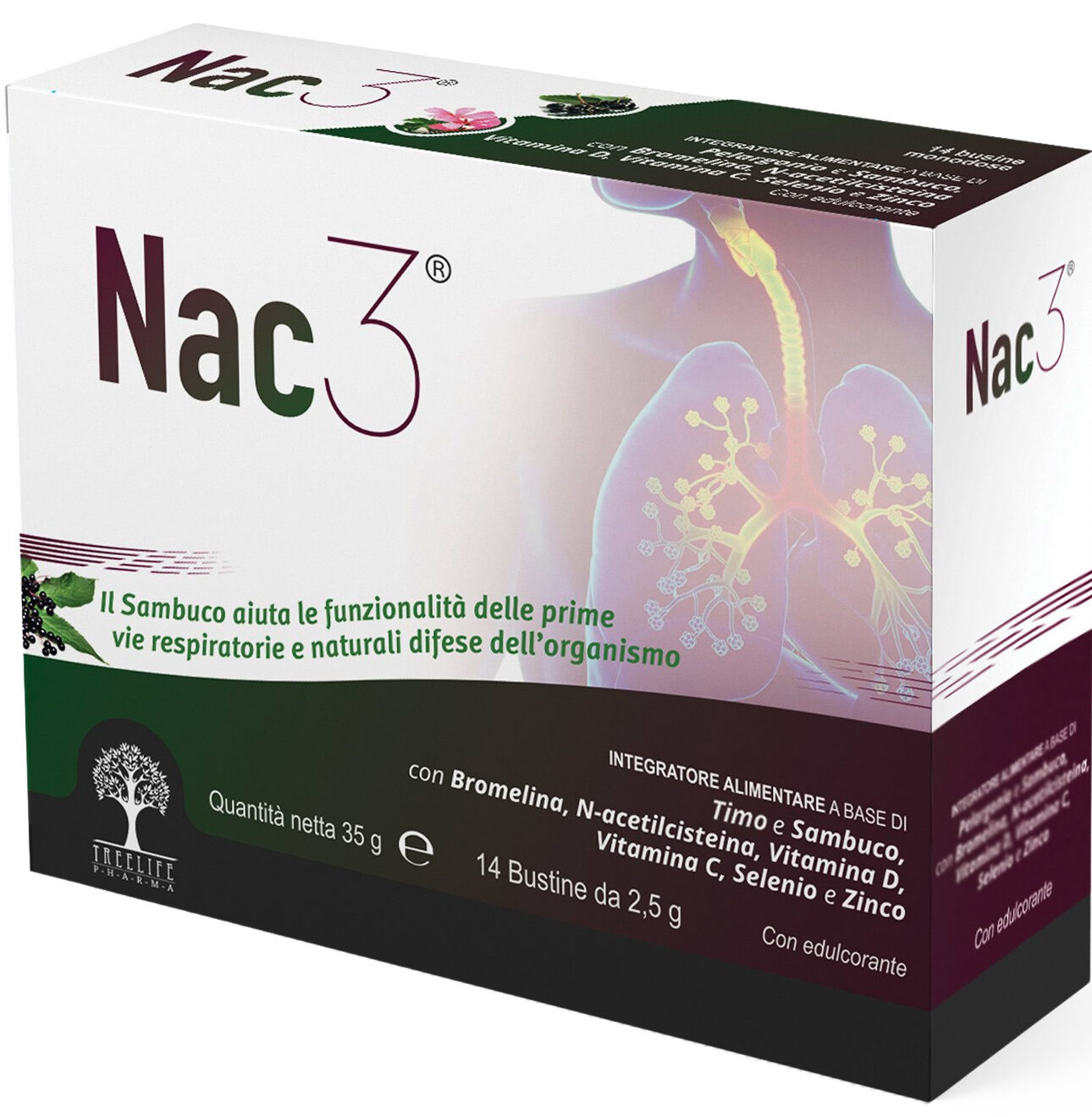Nac3 Integratore Alimentare per il benessere delle vie respiratorie ...